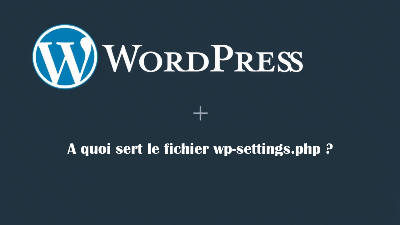 fichier Wp Settings WordPress → Utilité & fonctionnement | Facem Web
