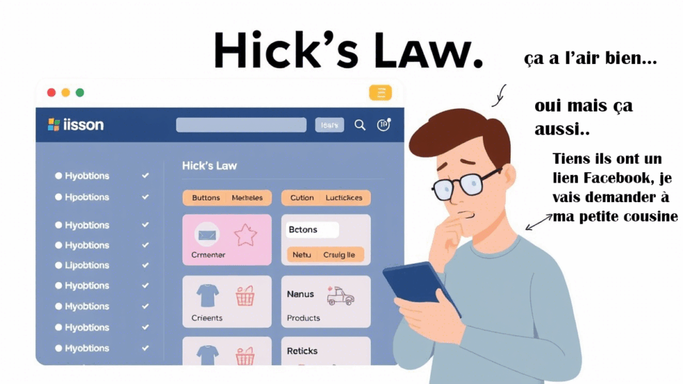 Loi de Hick → Définition & principes | Facem Web