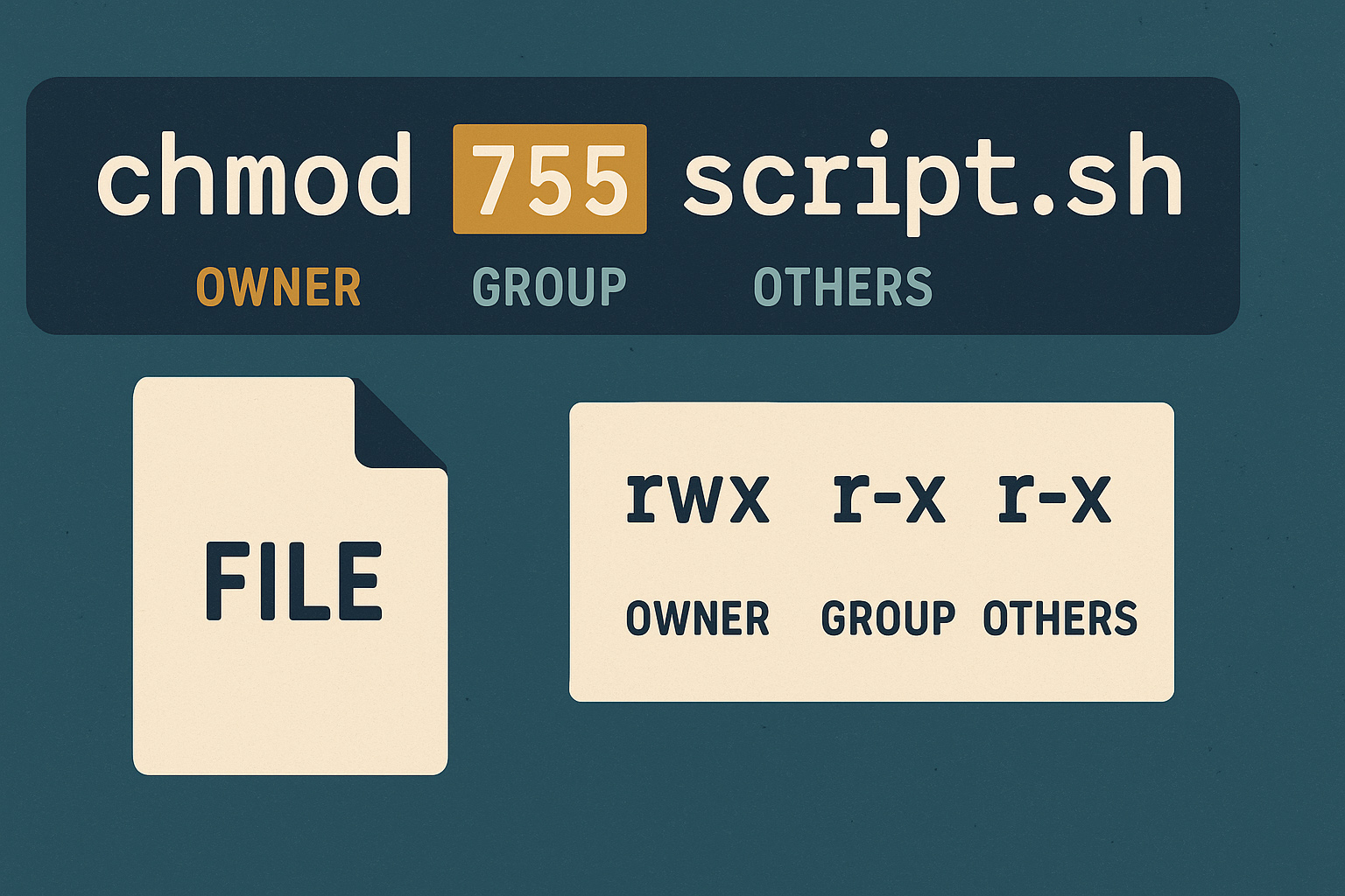 Commande chmod → Définition & fonctionnement | Facem Web