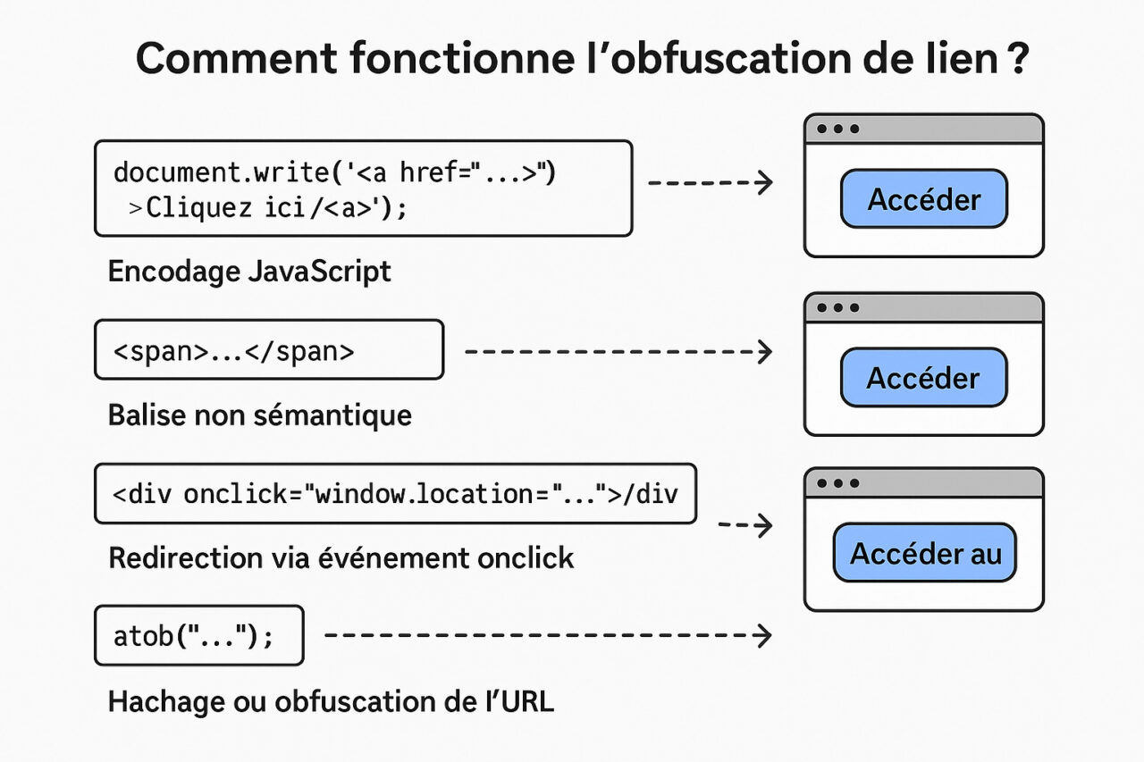 Obfuscation de lien → Définition & fonctionnement en SEO | Facem Web