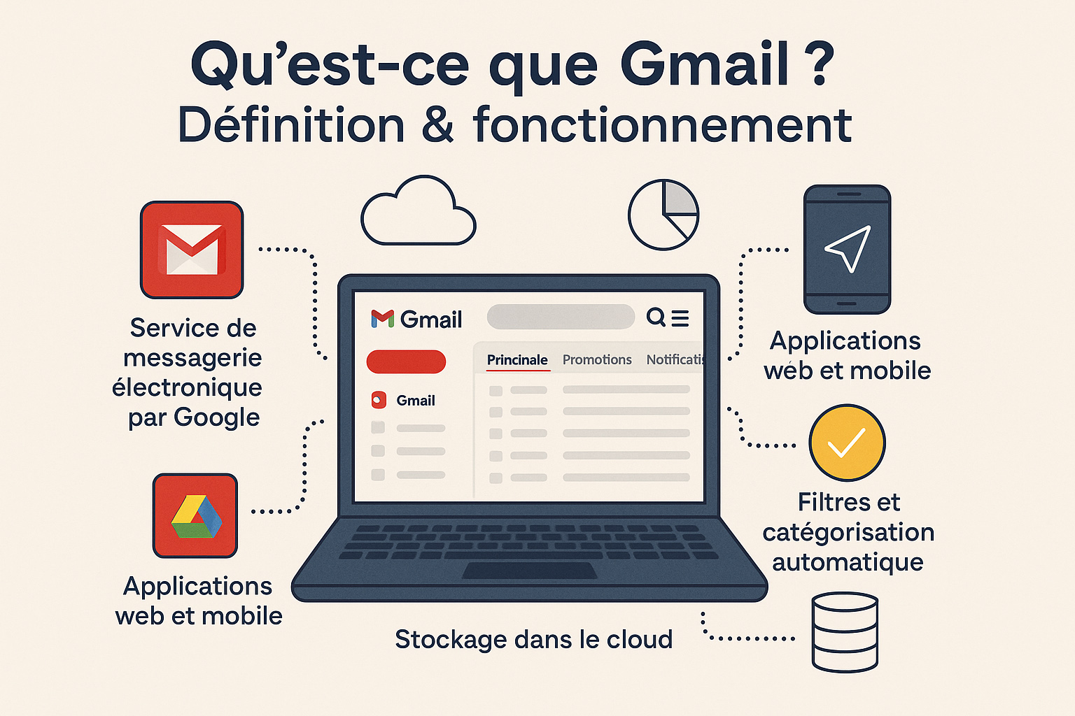 Gmail → Définition & fonctionnement du courrier électronique | Facem Web