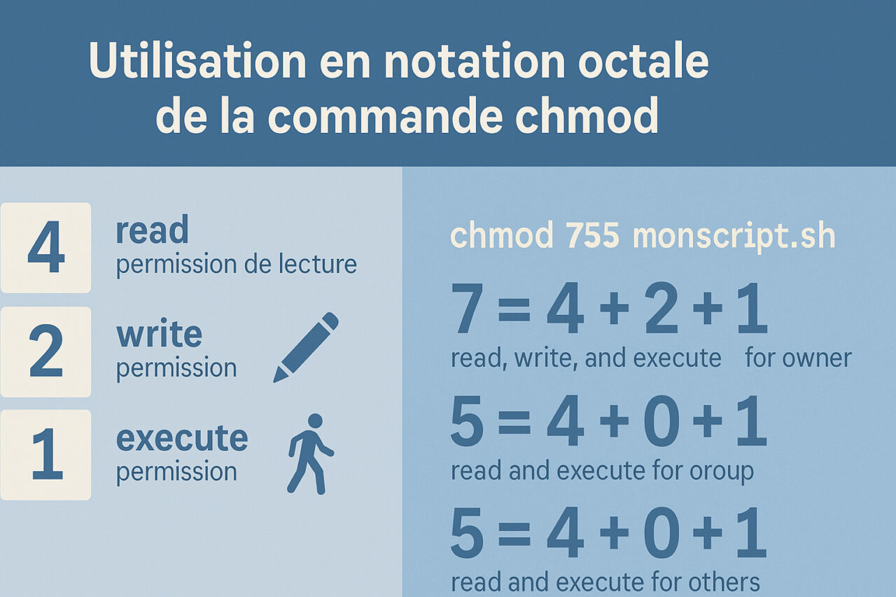 Commande chmod → Définition & fonctionnement | Facem Web