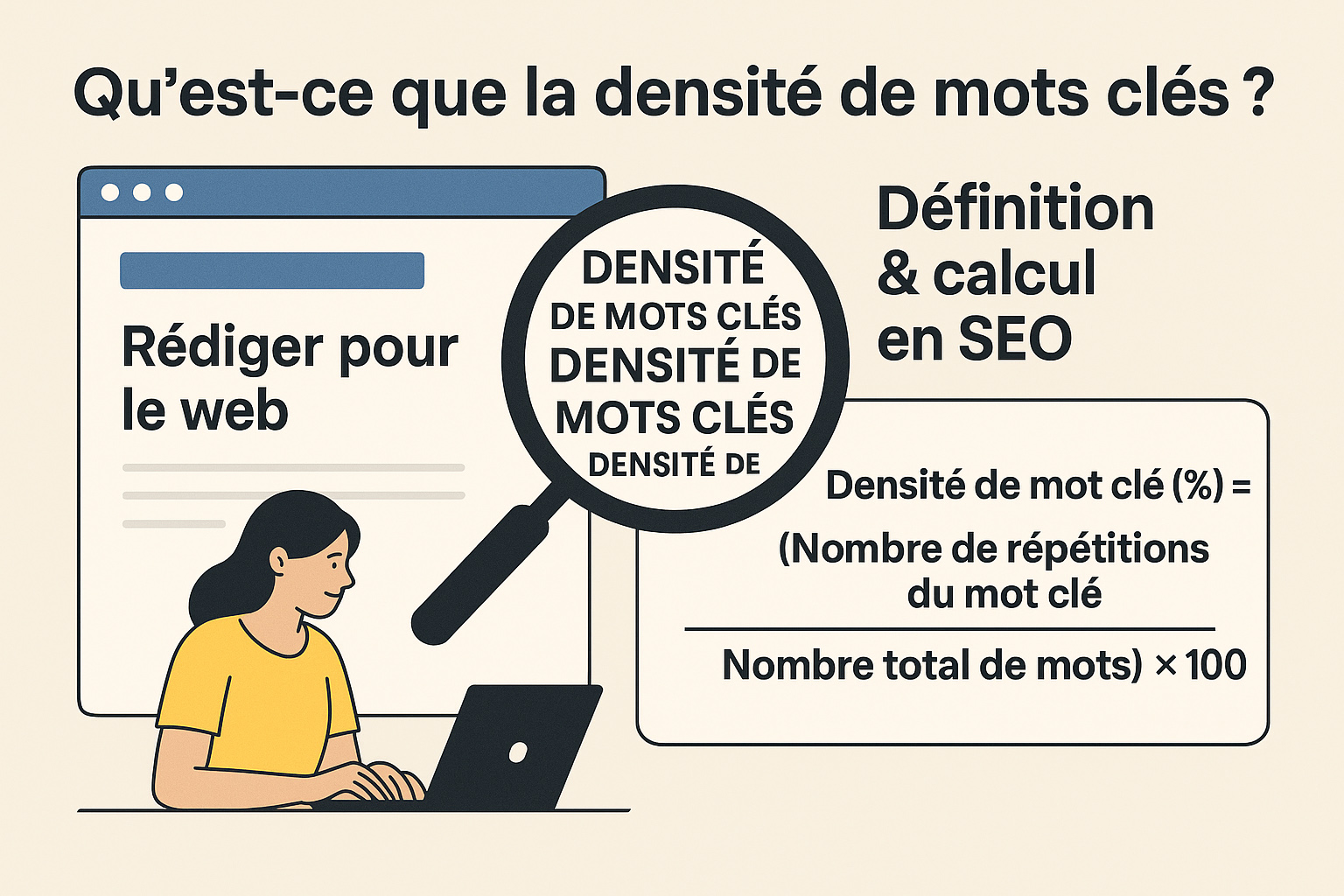 Densité de mots clés → Définition & calcul en SEO | Facem Web
