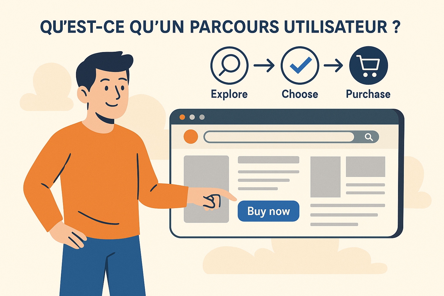 Parcours utilisateur → Définition, principe & exemple | Facem Web