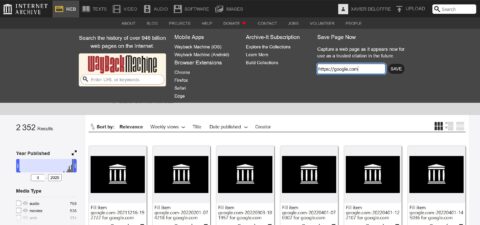 Archive.org → Explication du Wayback machine & intérêt pour retrouver le contenu Web | Facem Web